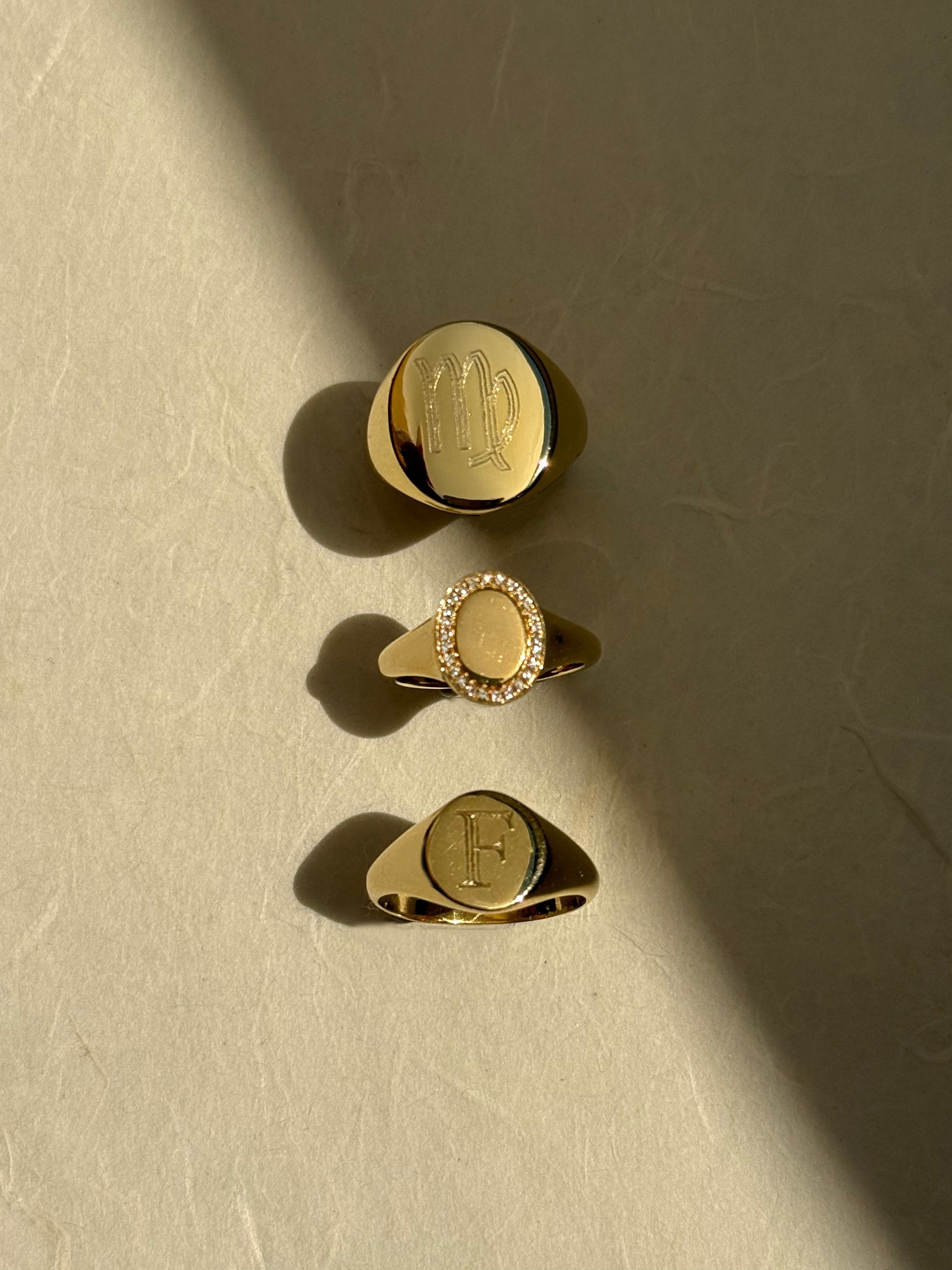 Personalized Signet Rings – Zoe Lev Jewelry