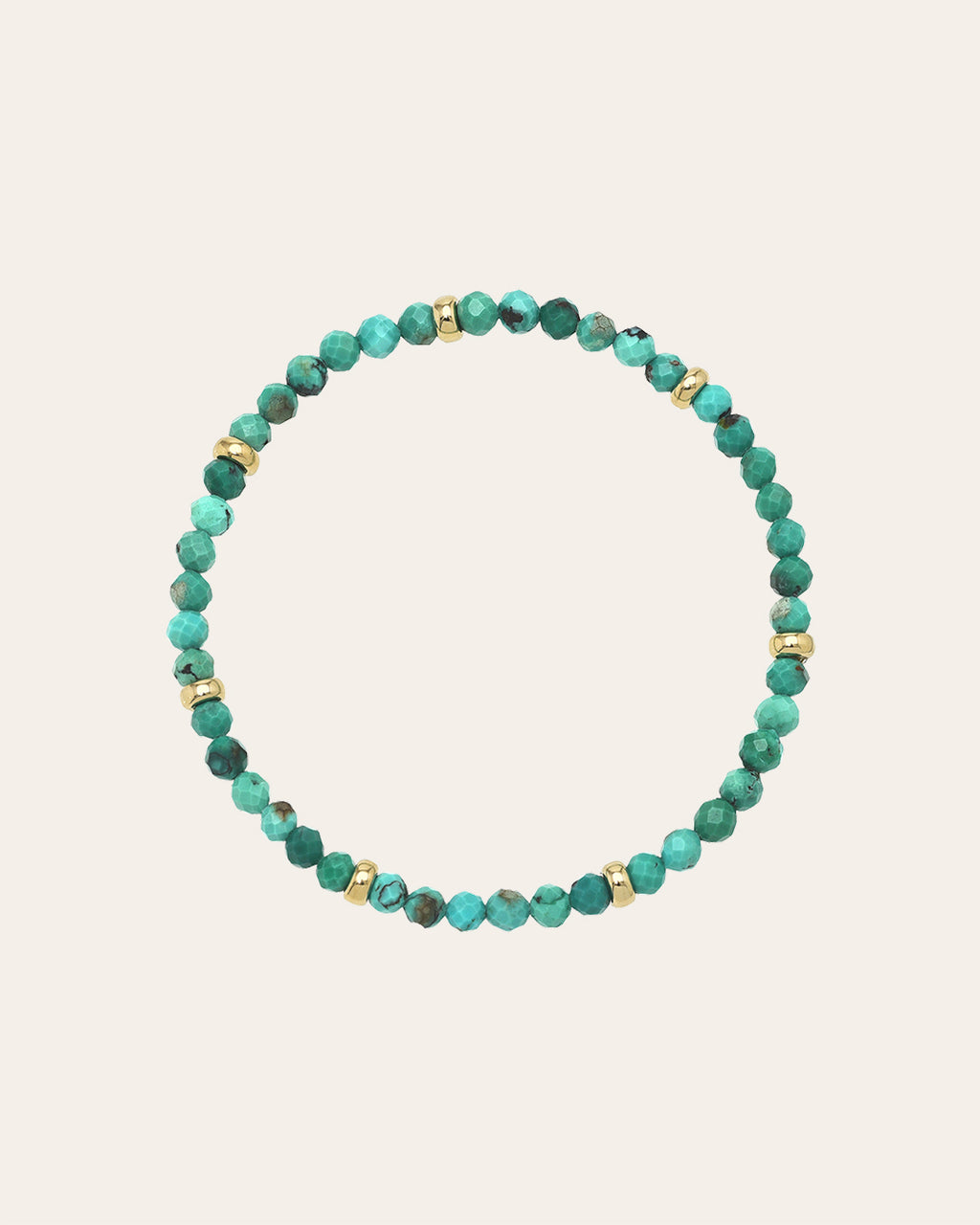 14K Gold Turquoise Segment Bead Bracelet – Zoe Lev Jewelry