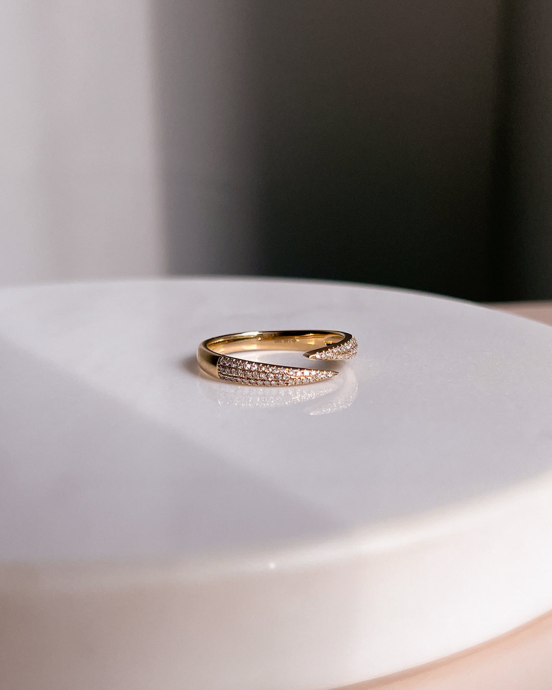 Pave Diamond Spike Claw Ring - Zoe Lev Jewelry