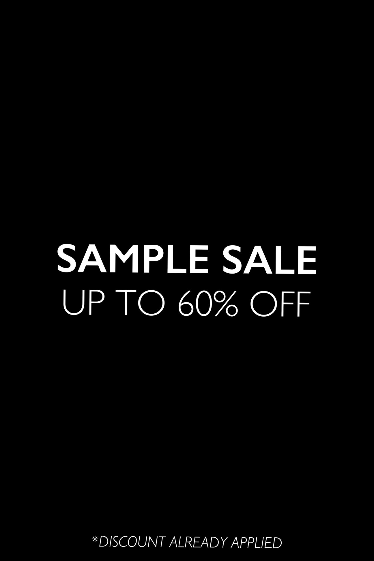 Sample Sale