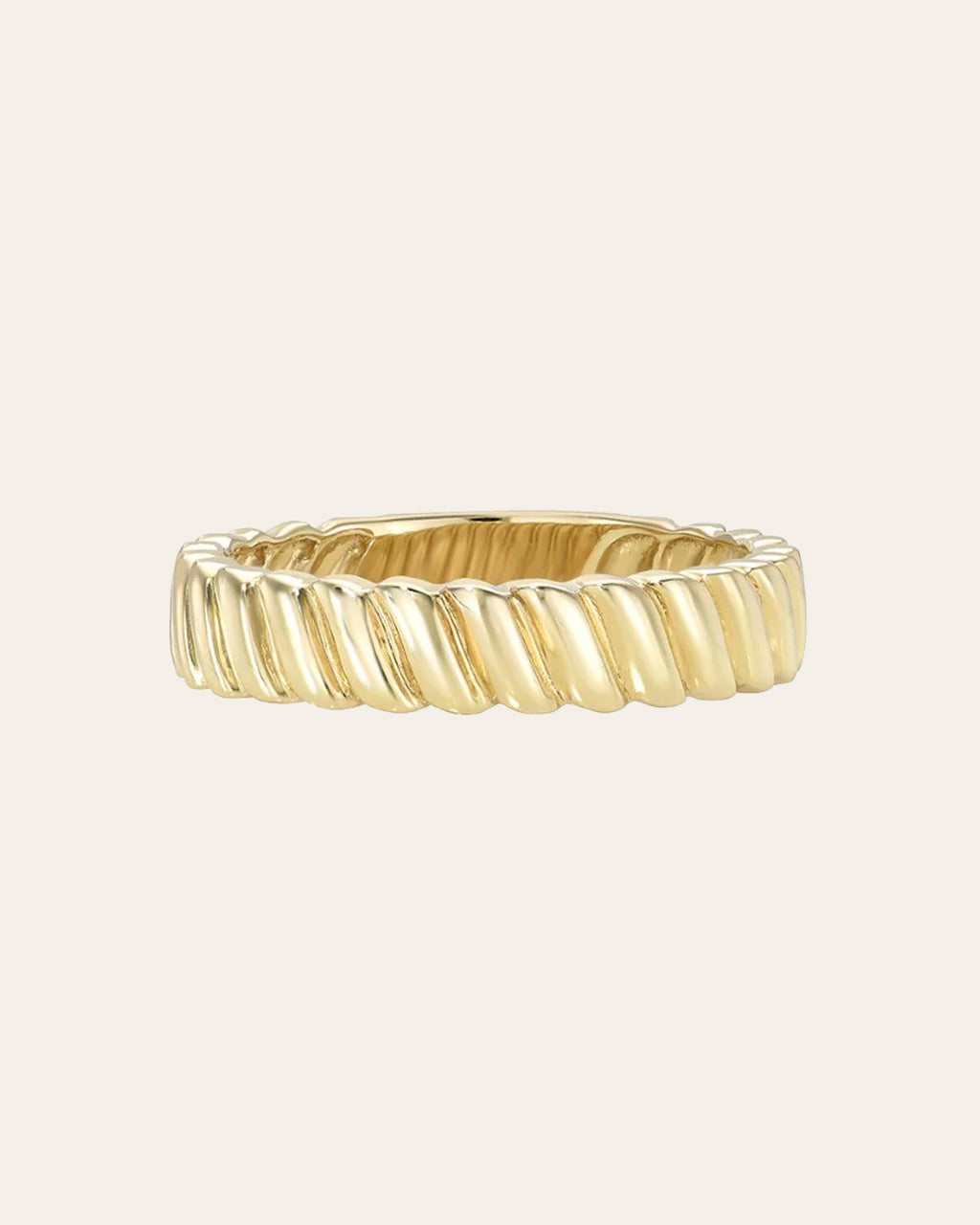 14K Gold Coil Ring – Zoe Lev Jewelry