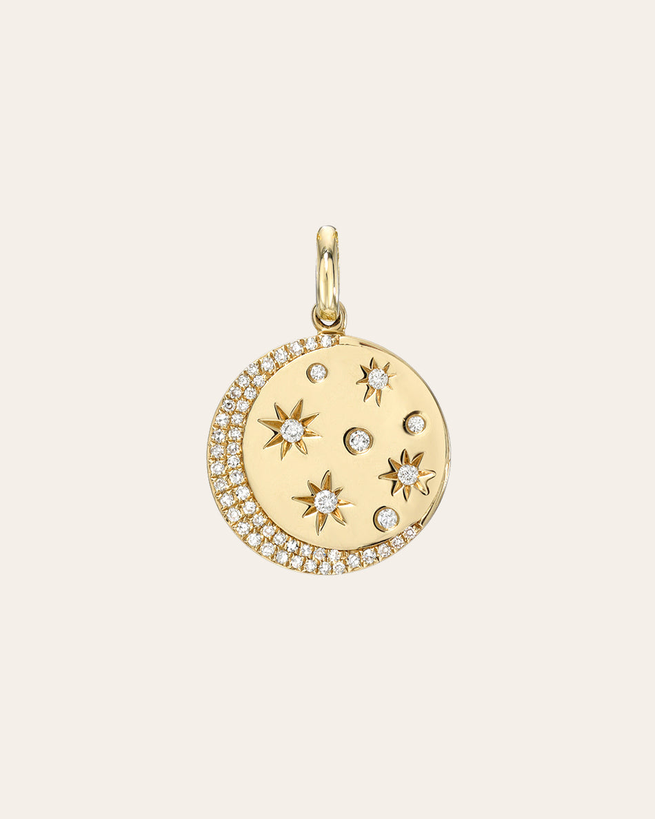 Diamond Celestial Pendant – Zoe Lev Jewelry
