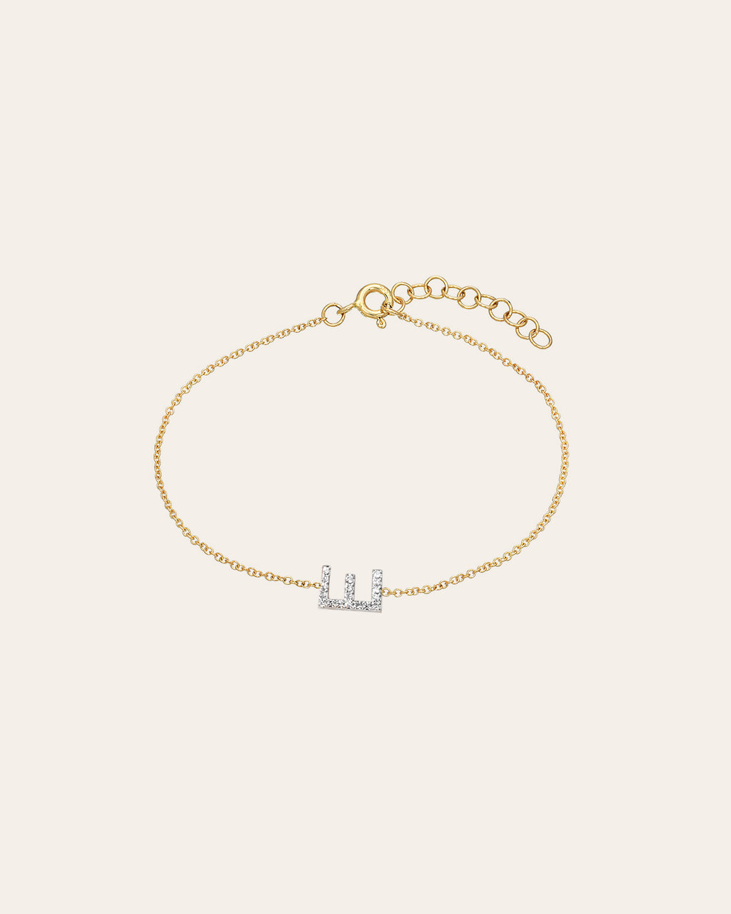 Diamond Initial Bracelet – Zoe Lev Jewelry